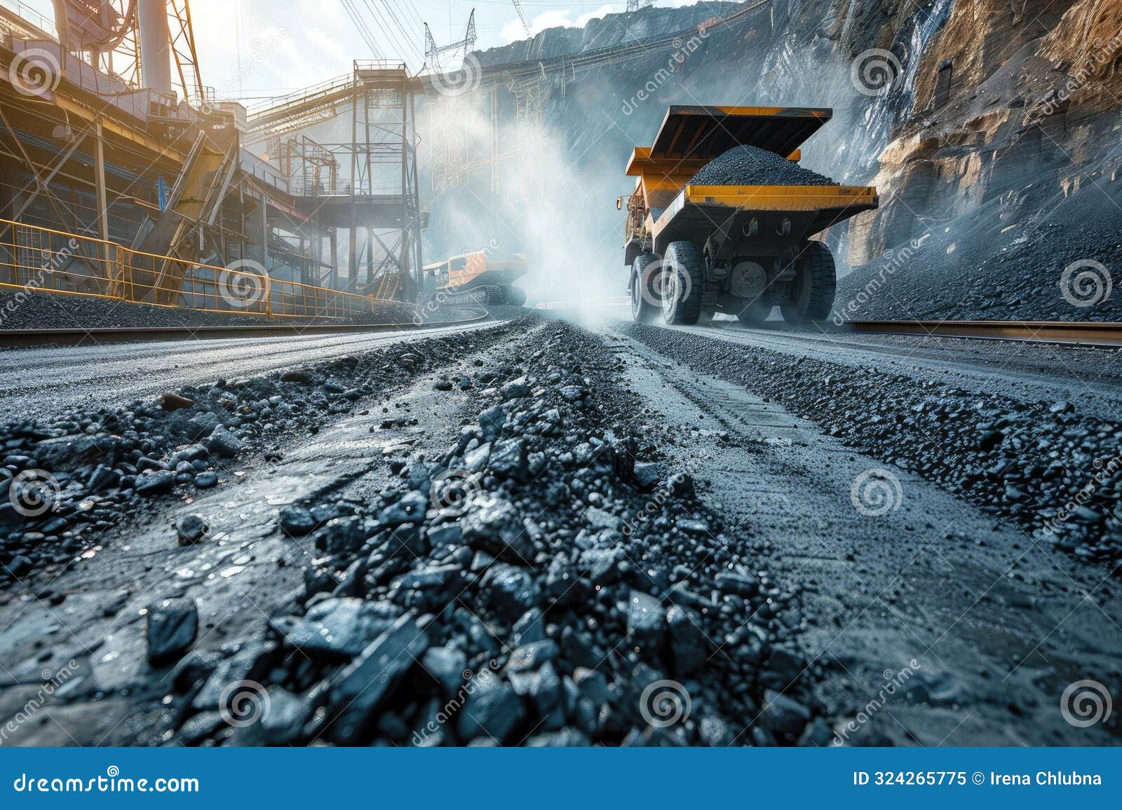 Machinery and Infrastructure are Visible, Showcasing the Industrial ...