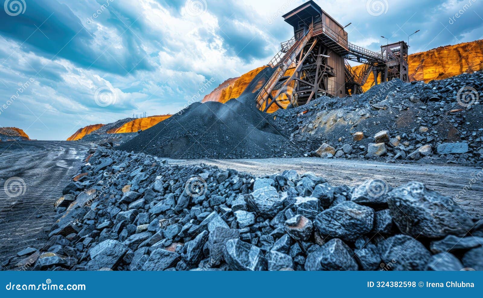 Machinery and Infrastructure are Visible, Showcasing the Industrial ...