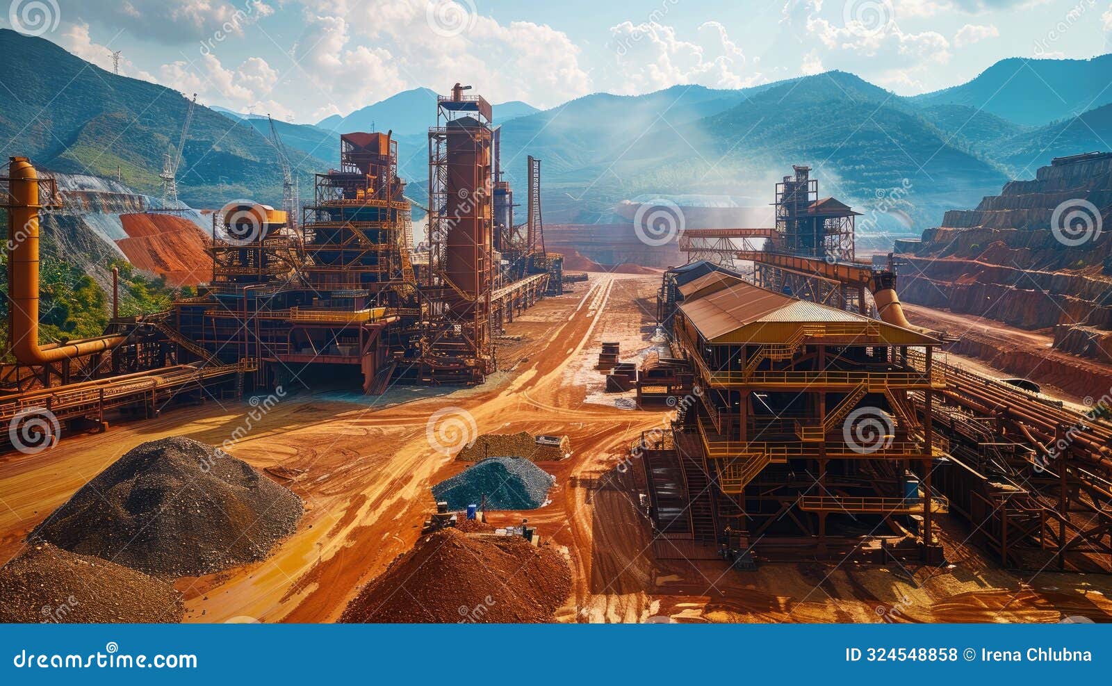 Machinery and Infrastructure are Visible, Showcasing the Industrial ...