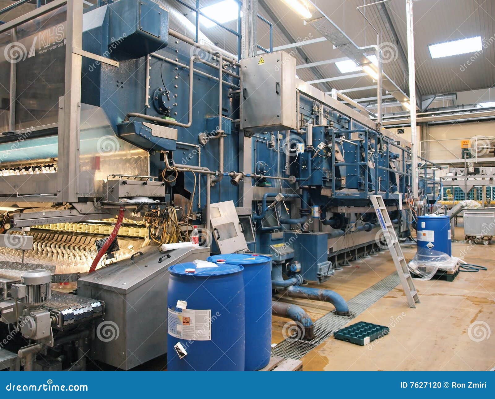 Machinery in a Modern Factory Plant Stock Photo - Image of steel ...