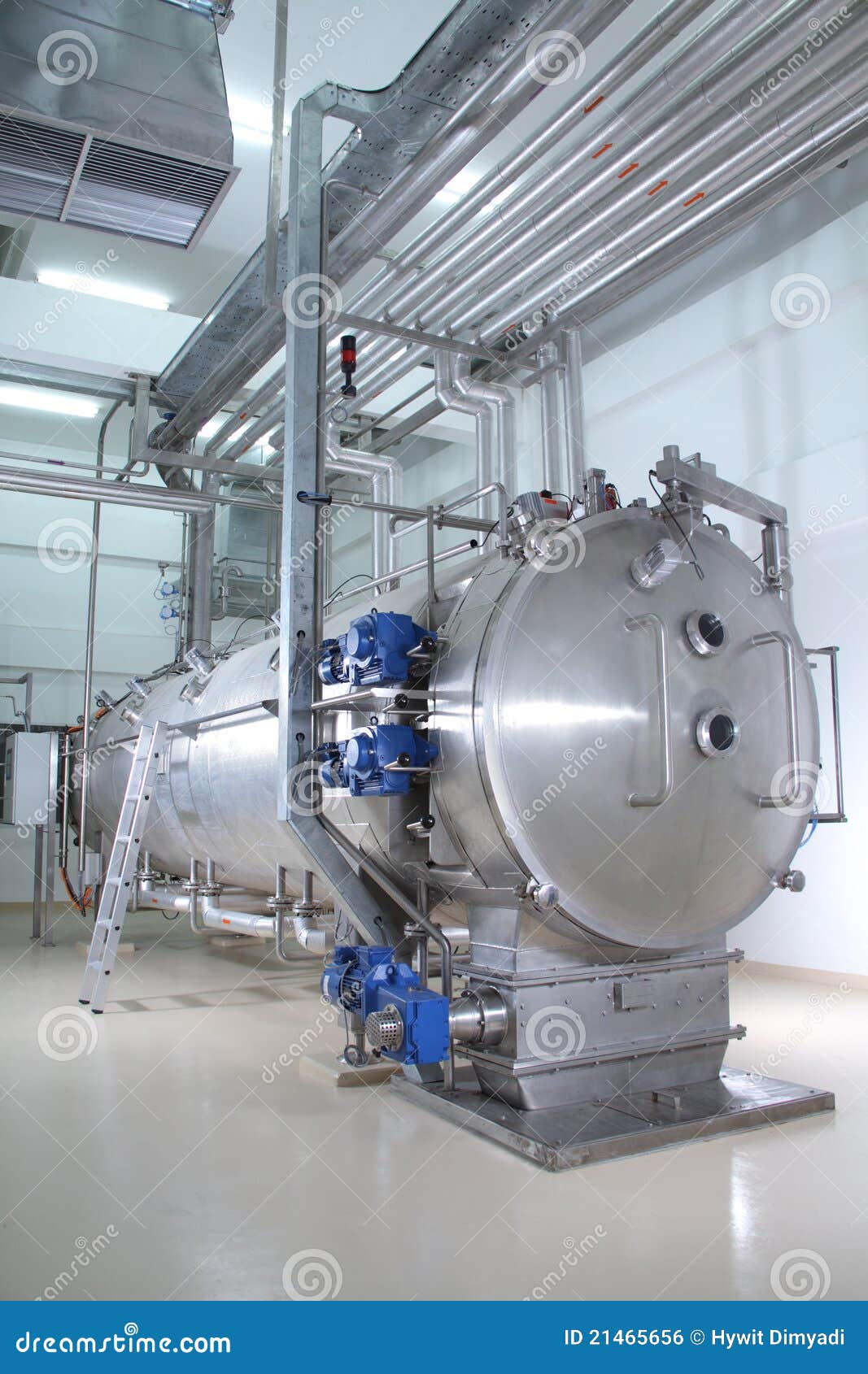 Machinery in a Pharmaceutical Production Plant Stock Photo - Image of ...