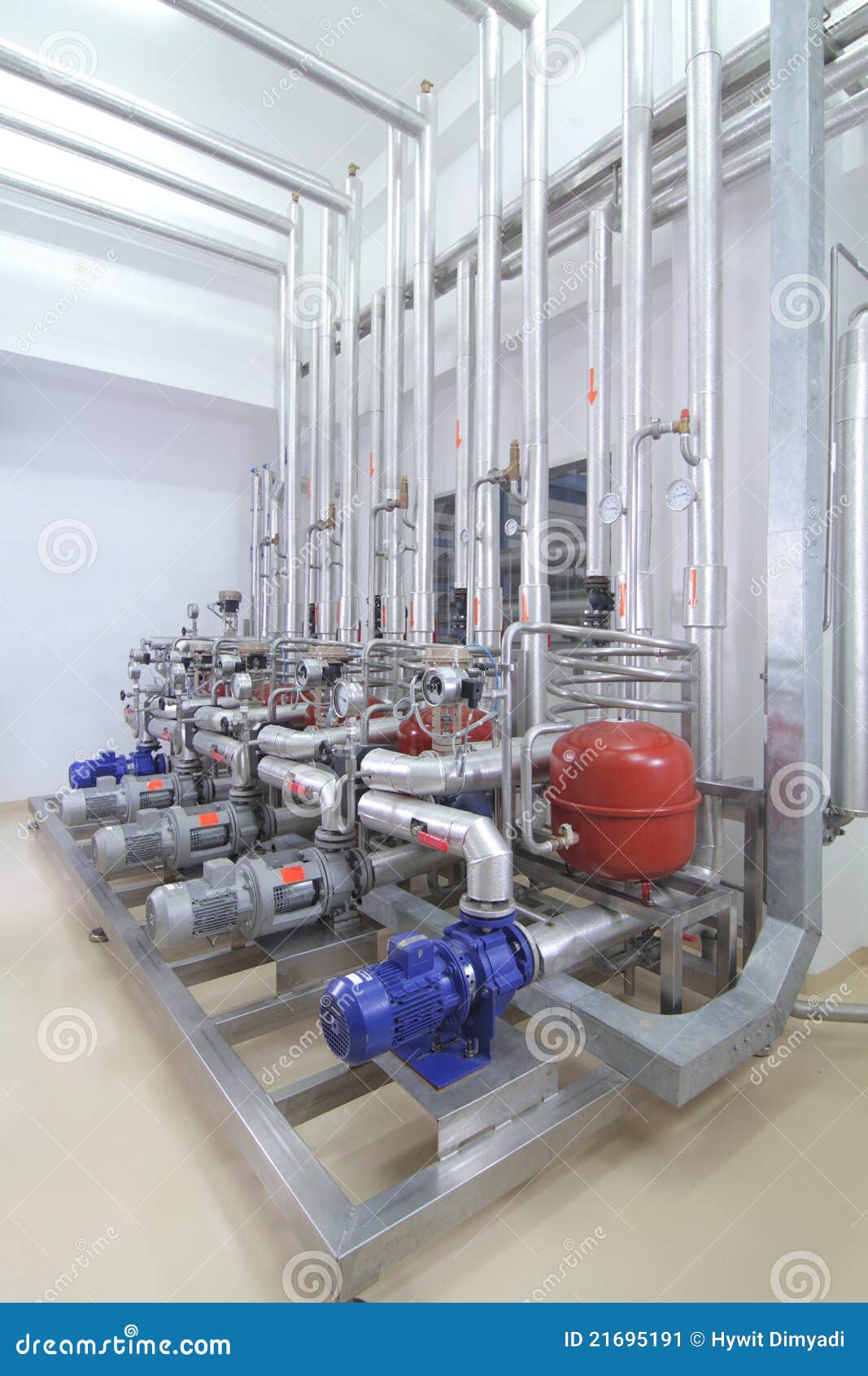 Machinery in a Pharmaceutical Production Plant Stock Image - Image of ...
