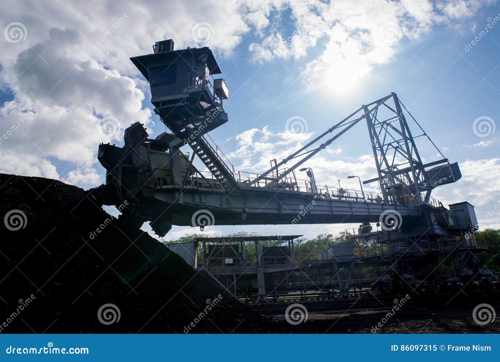 Machinery Process in Coal Mine Stock Image - Image of mining, energy ...