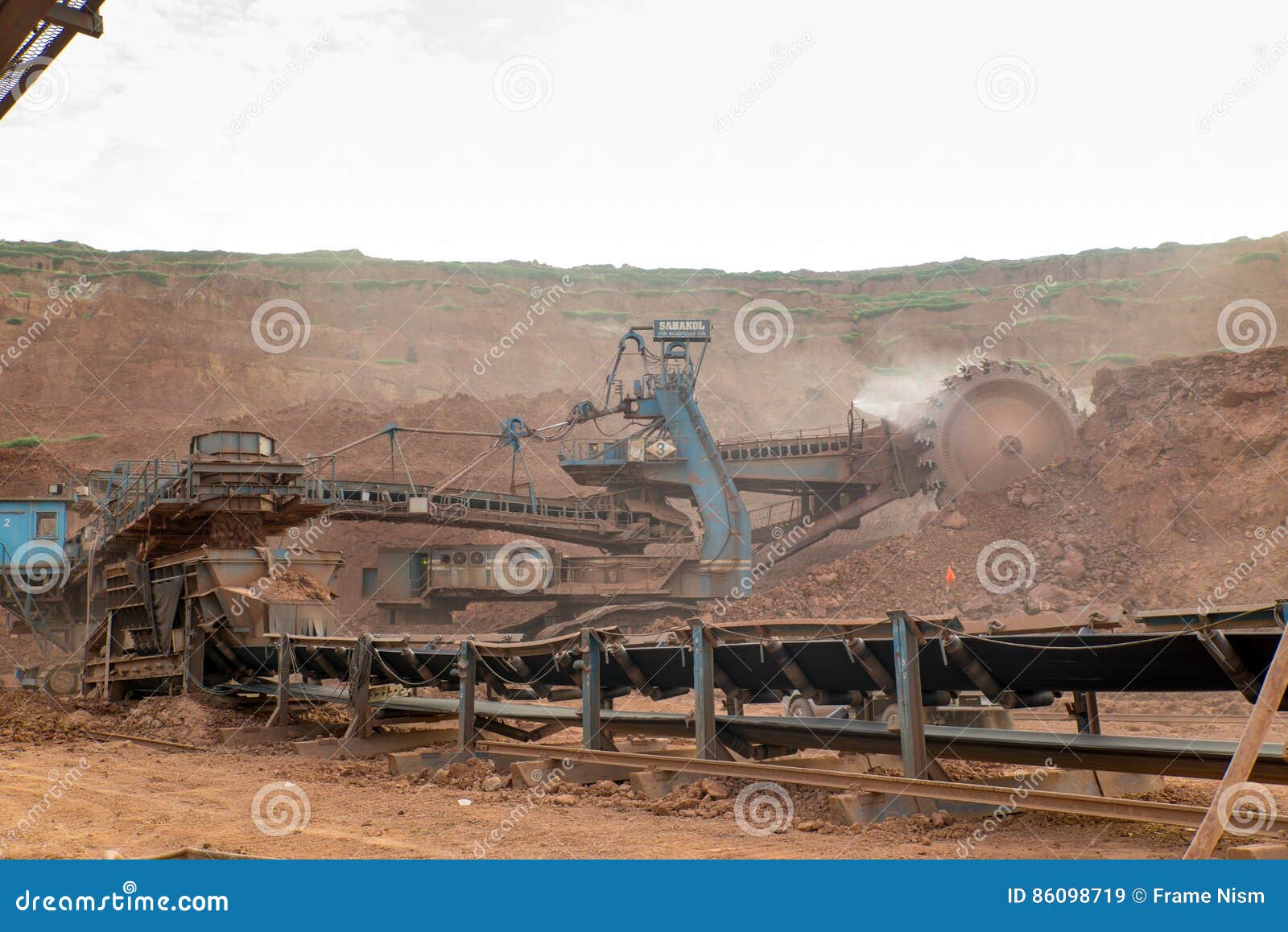 Machinery Process in Coal Mine Stock Image - Image of powerplant ...
