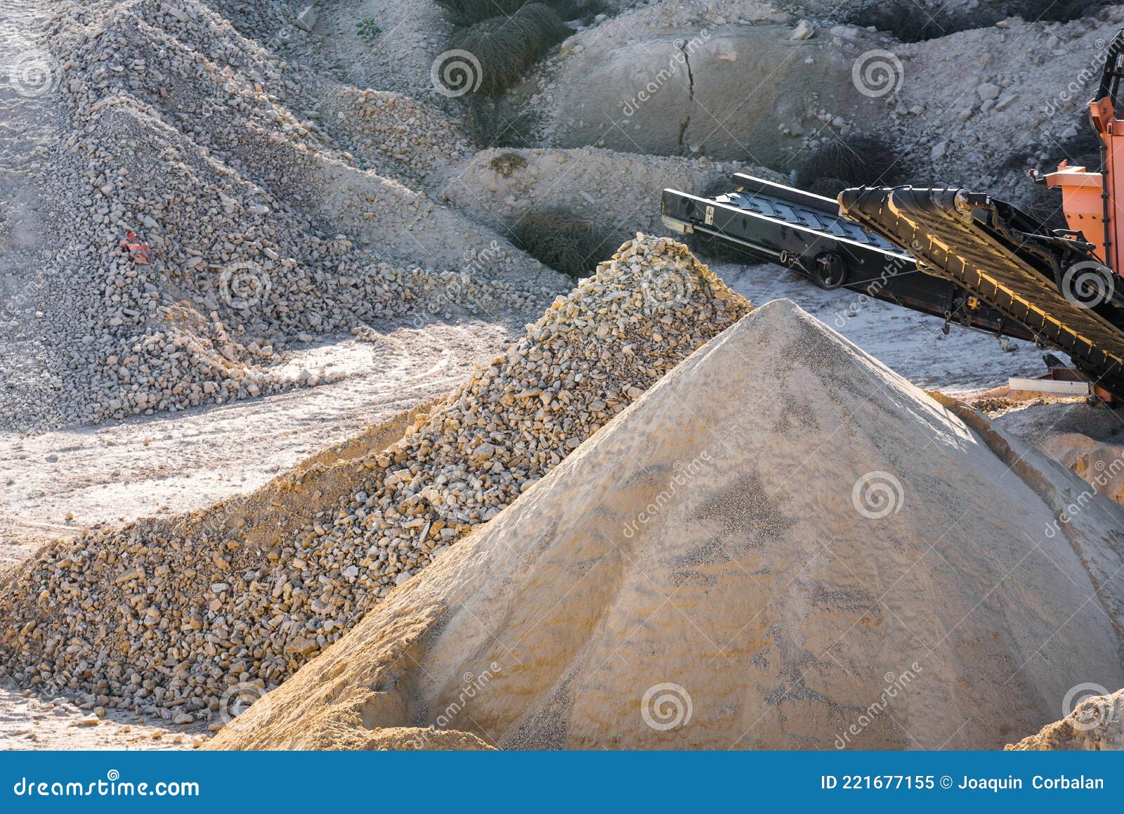 Machinery in a Rock Quarry To Crush and Sand the Stone Stock Image ...