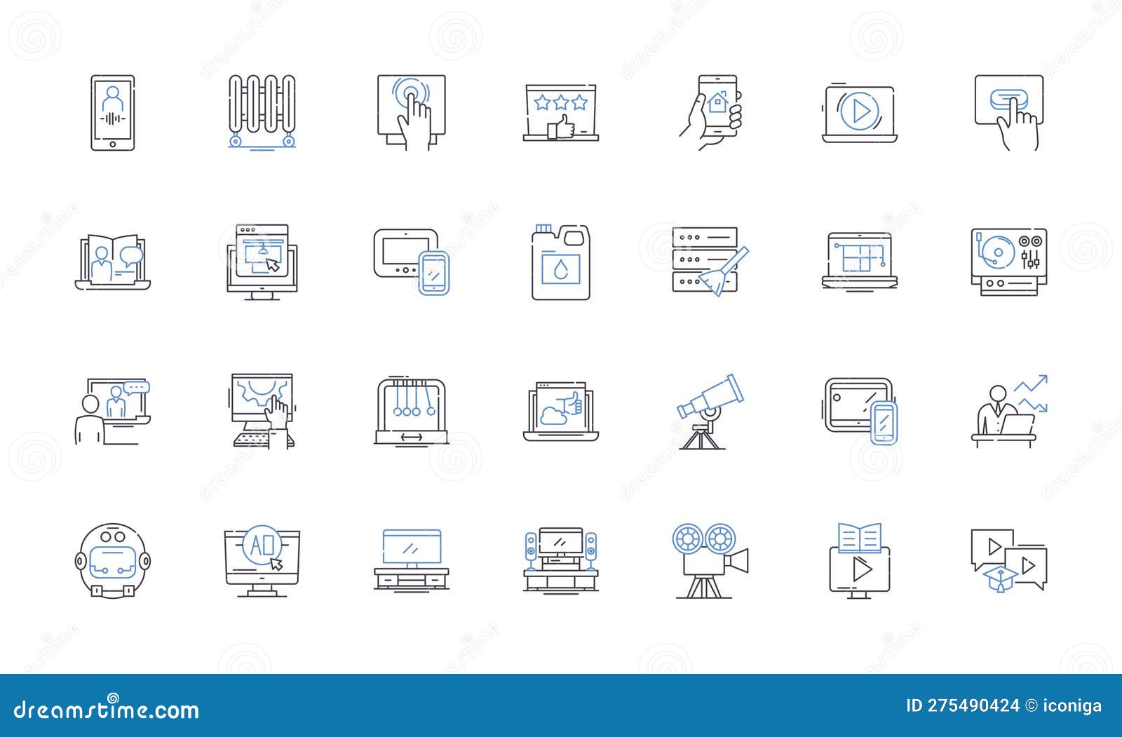 Machinery Tools Line Icons Collection. Precision, Durability ...