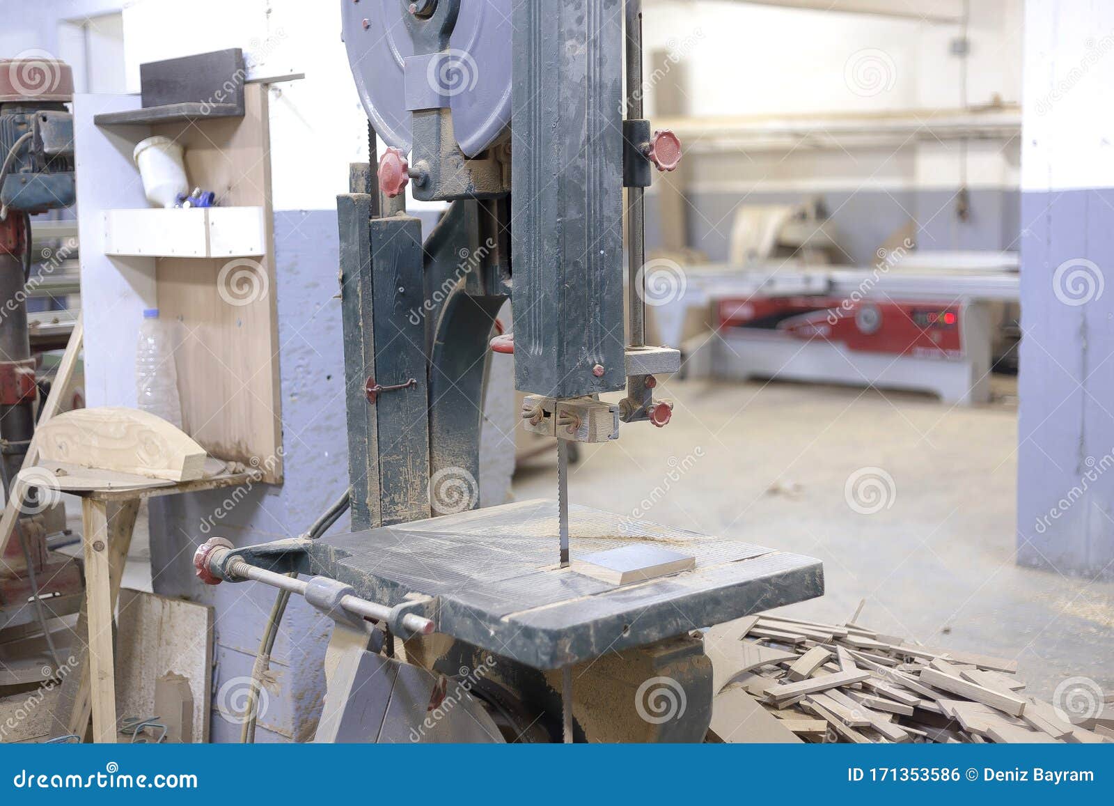 Machinery and Work Tools in the Carpentry Stock Photo - Image of ...
