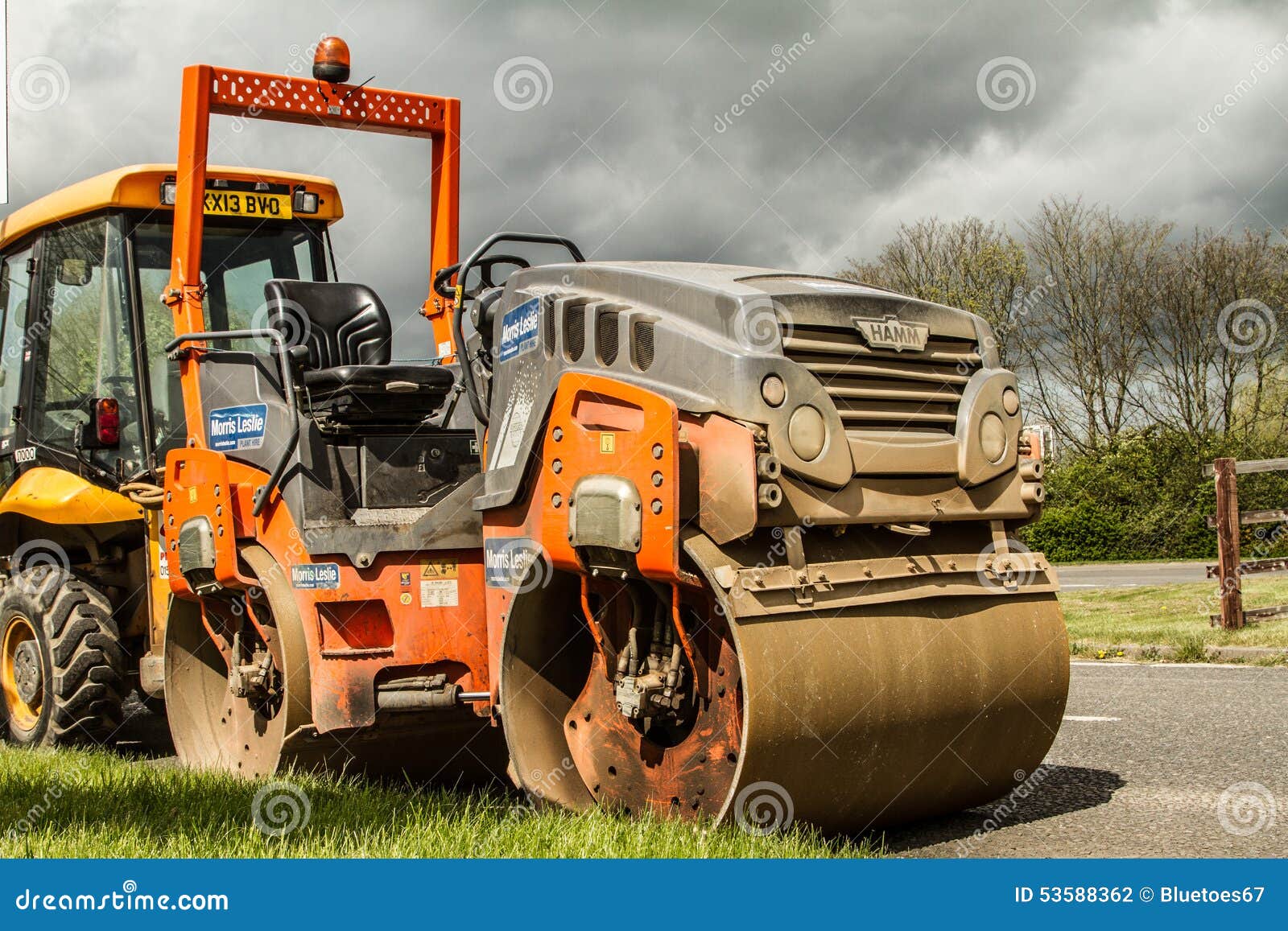 Machinery for Working Roads (under Construction). Editorial Photography ...