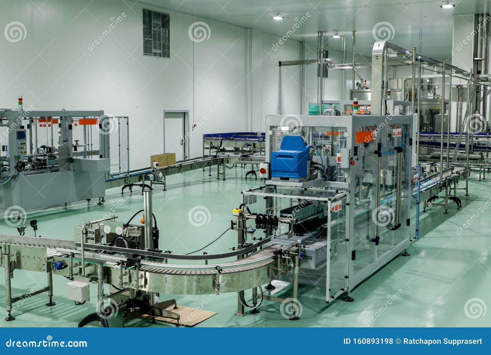 Machines for Beverage Filling Lines Stock Photo - Image of brewery ...