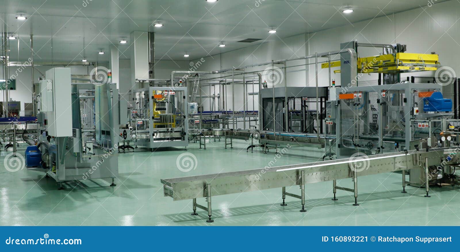 Machines for Beverage Filling Lines Stock Image - Image of conveyor ...