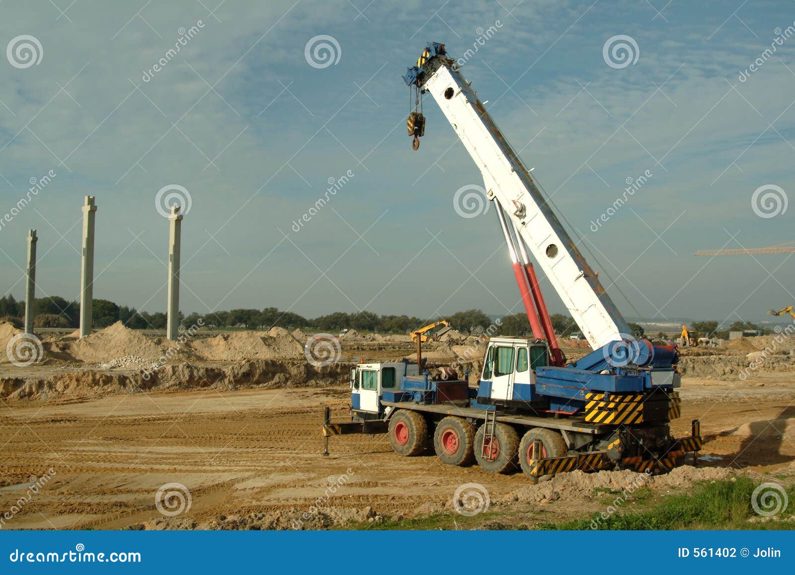 Machines in construction stock photo. Image of fabrication - 561402