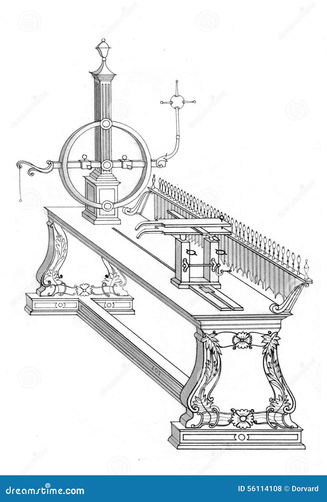 Machines De Vintage De Dessin Illustration Stock - Illustration du ...