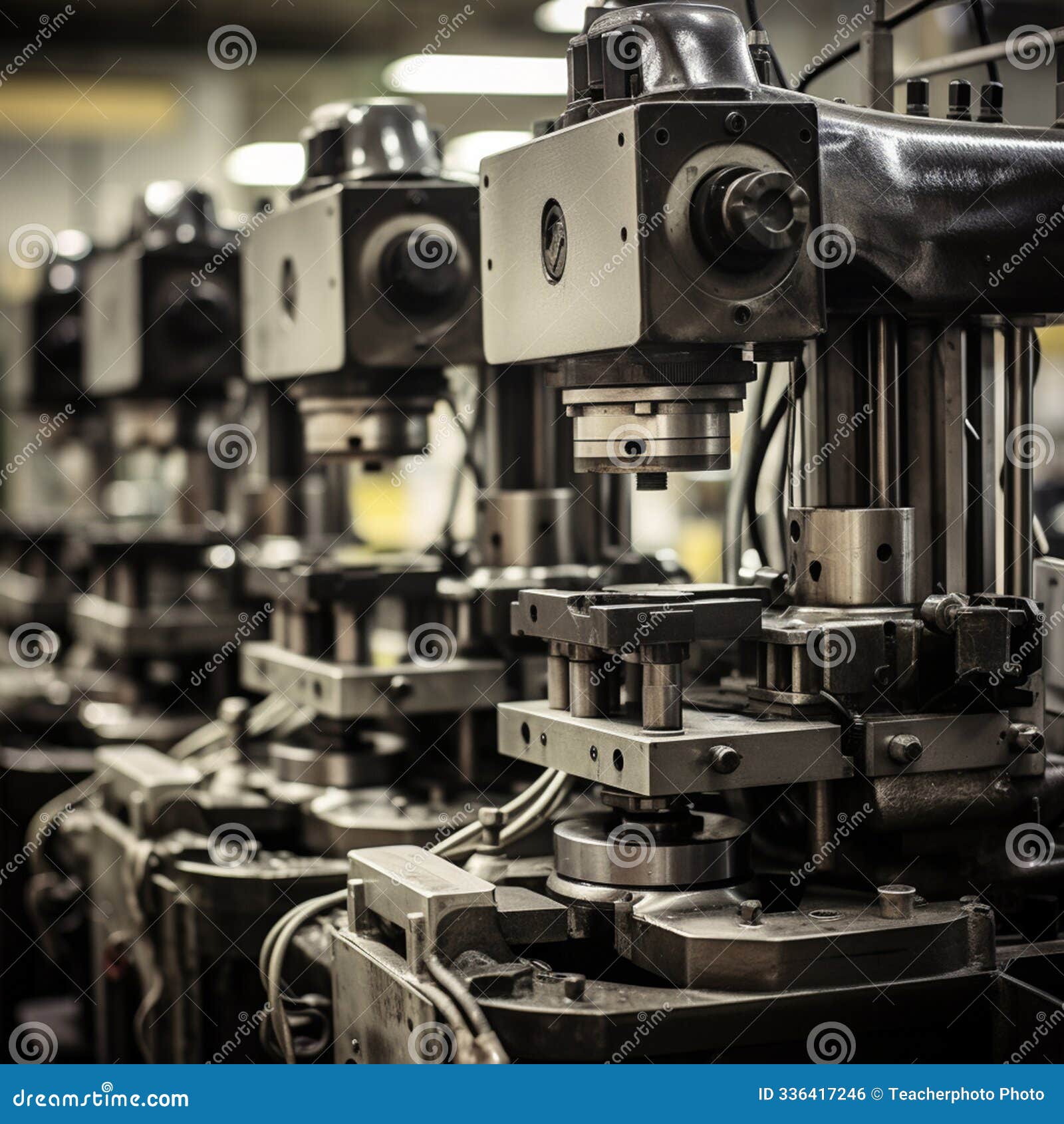 The Machines, Each Equipped with a Series of Intricate Gears and Levers ...