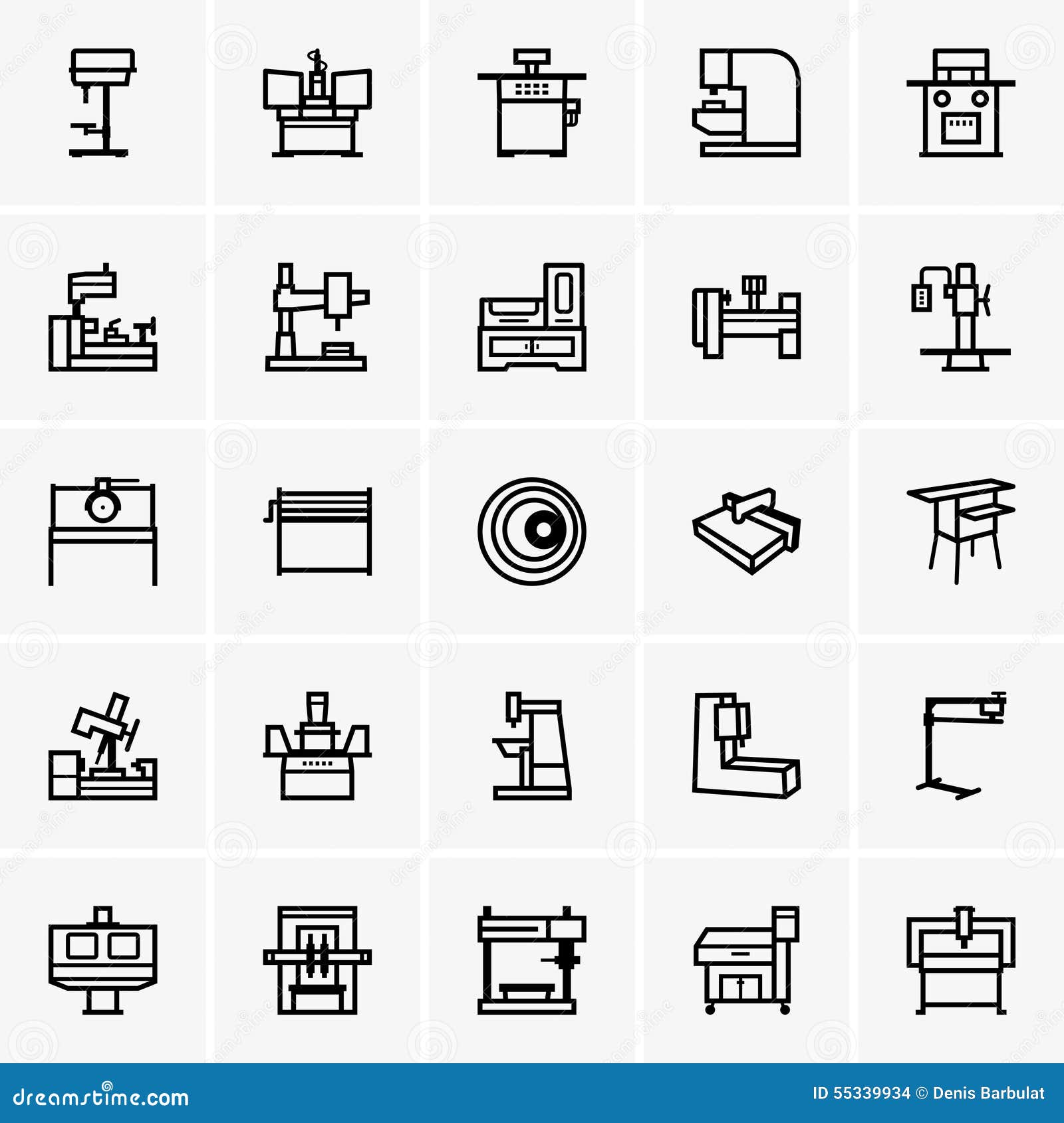 Machines-outils illustration de vecteur. Illustration du graphisme ...
