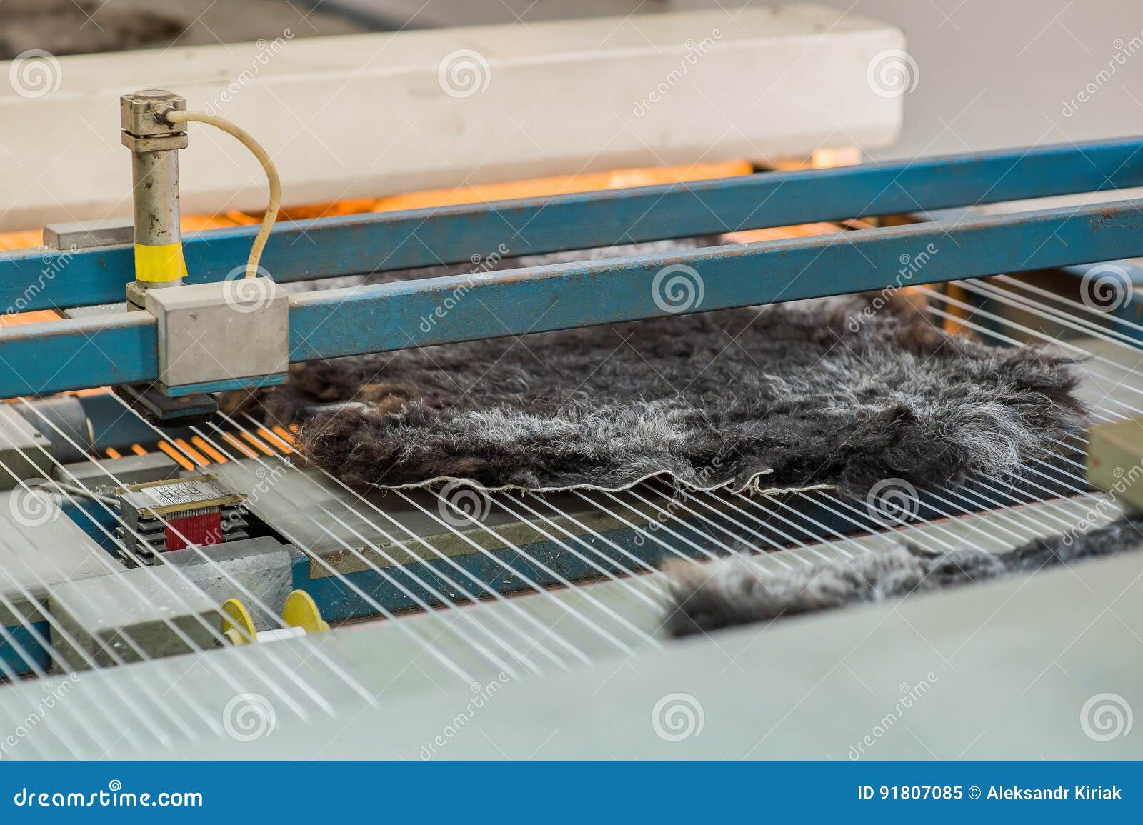 Machines for Processing Natural Leather and Fur Stock Image - Image of ...