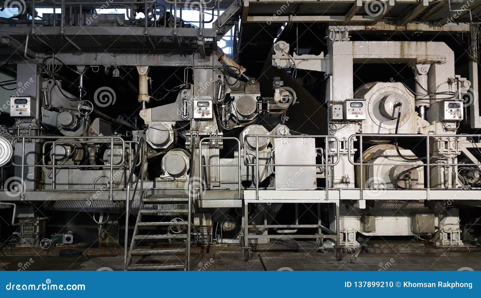 Machines for the Production of Dry Pulp Stock Photo - Image of factory ...