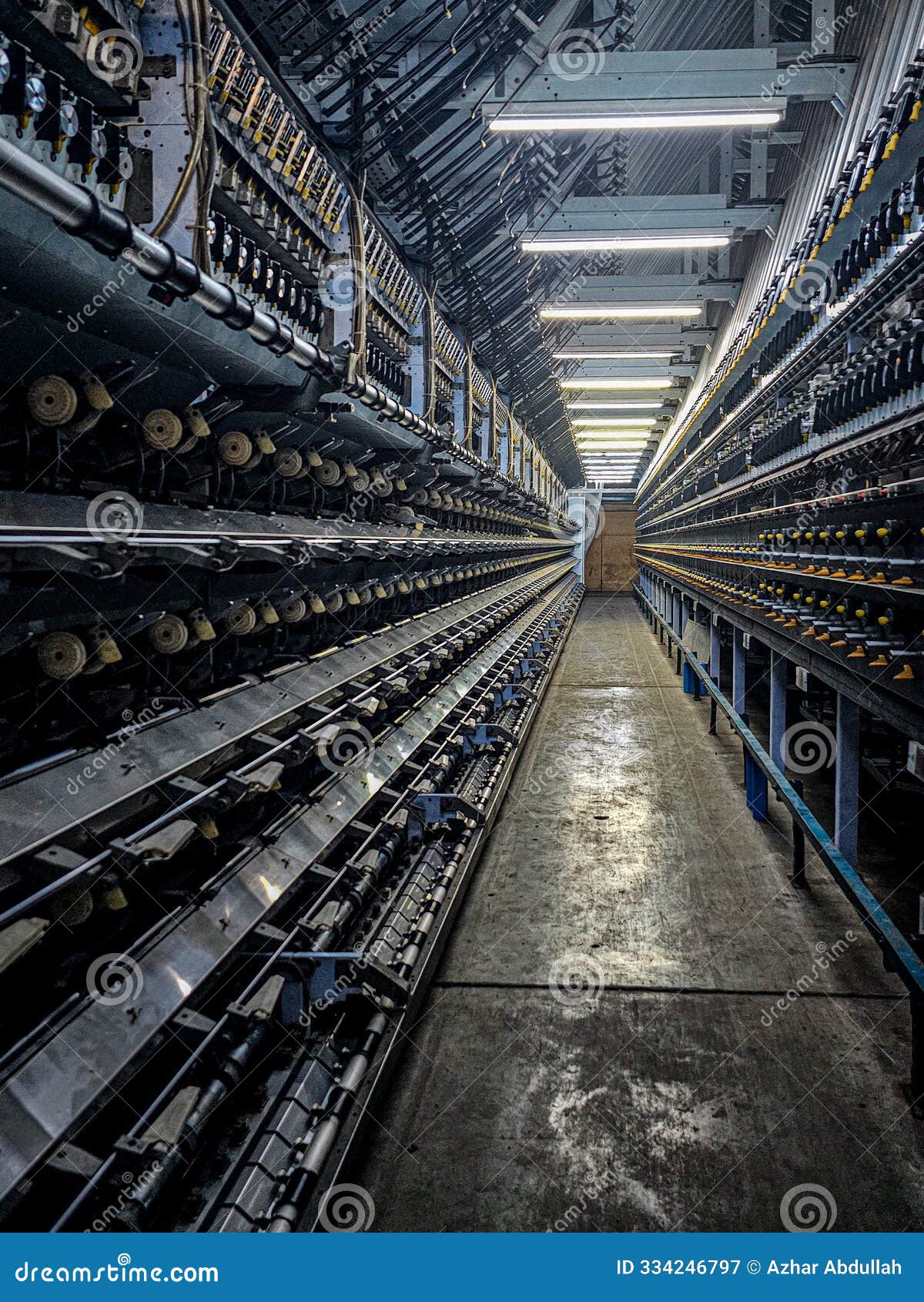 Machines in Textile Factories that Process Filament Yarn To Make it ...