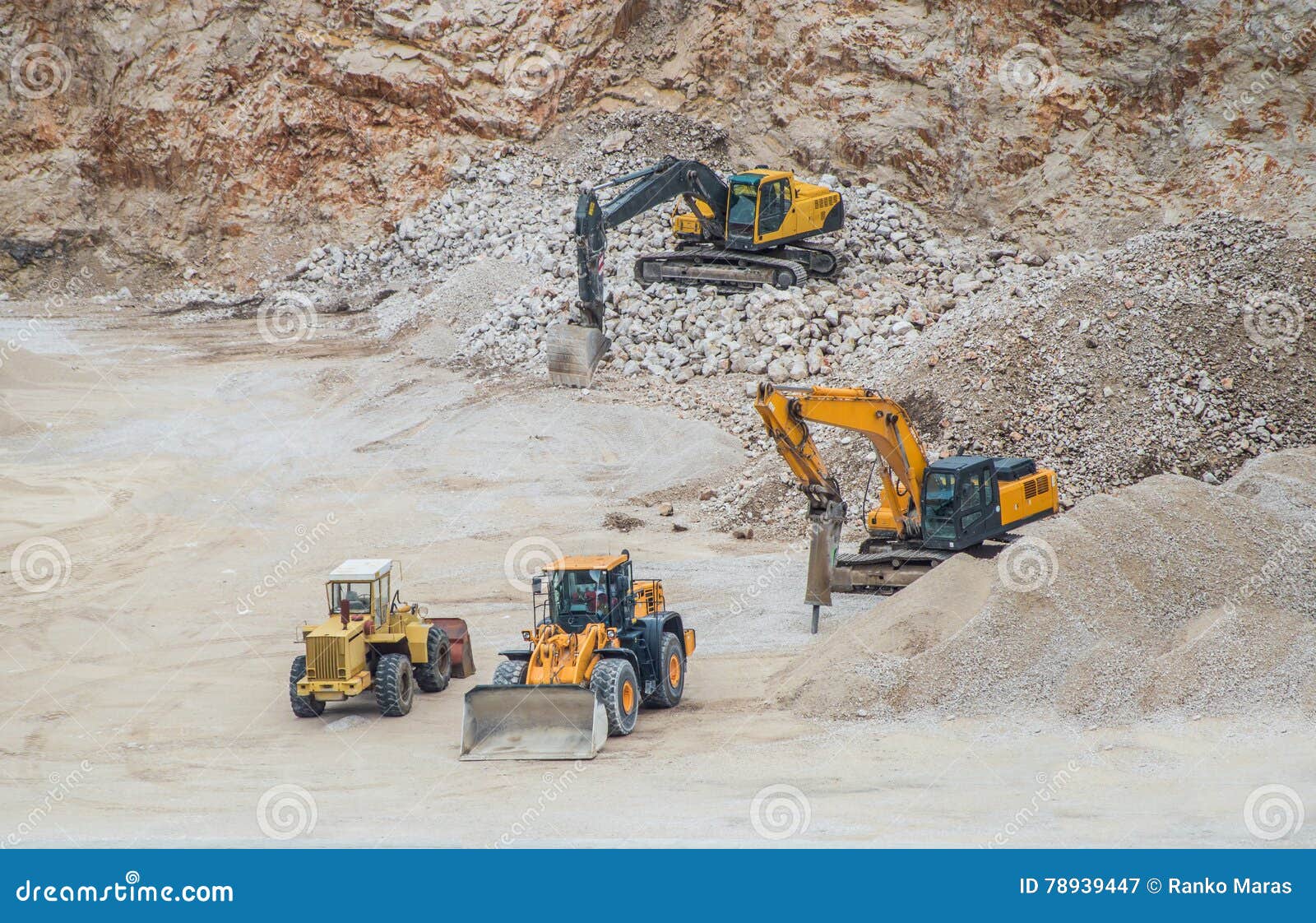 Old Machines At A Gravel Extraction Plant Royalty-Free Stock Photo ...