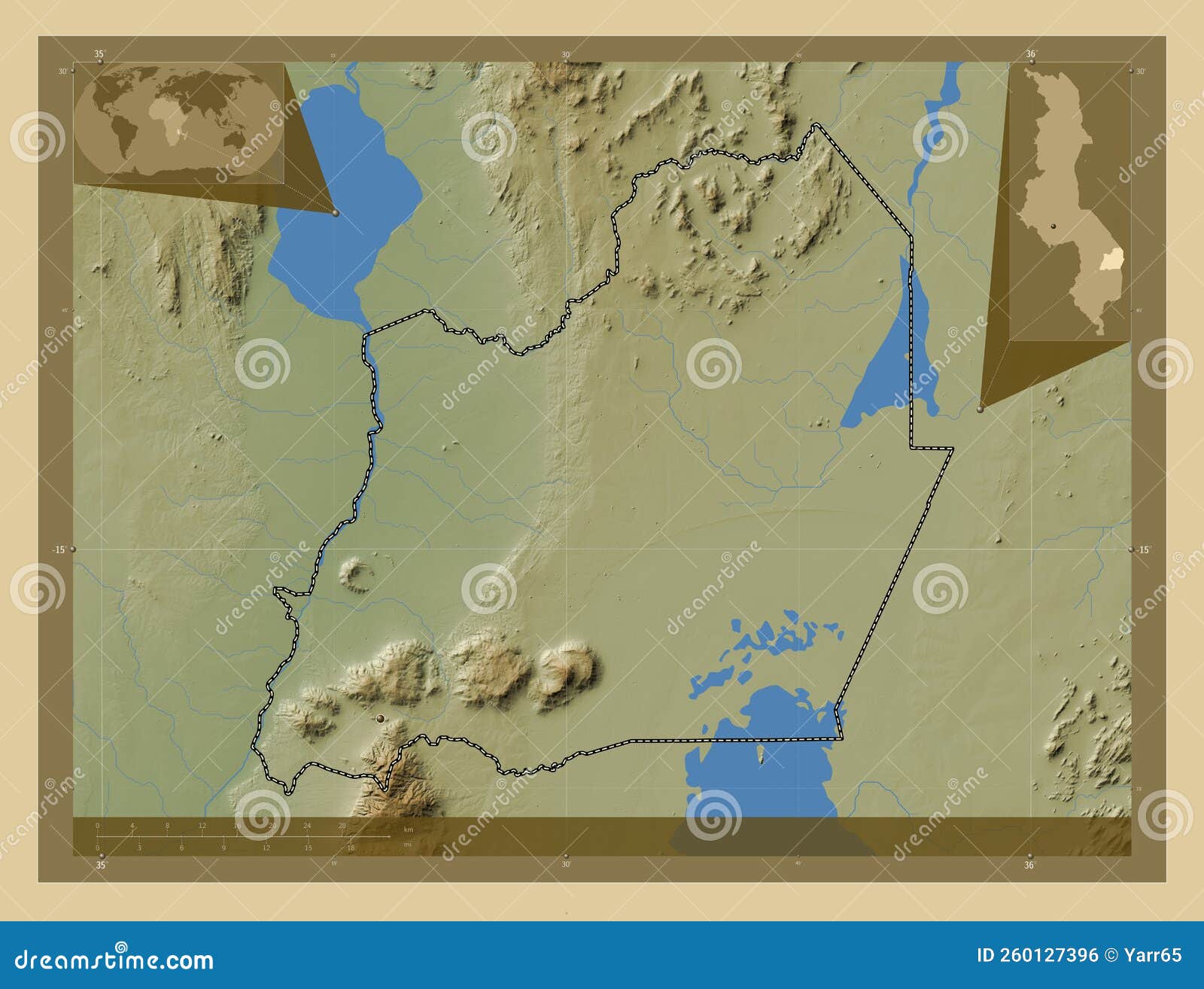 Machinga, Malawi. Physical. Capital Stock Illustration - Illustration ...