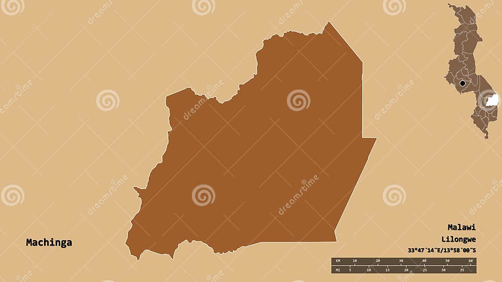 Machinga, District of Malawi, Zoomed. Pattern Stock Illustration ...