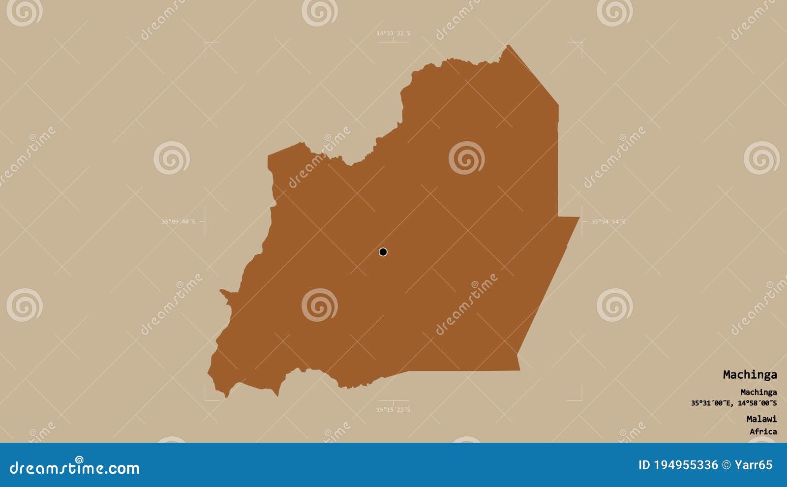 Machinga - Malawi. Bounding Box. Pattern Stock Illustration ...