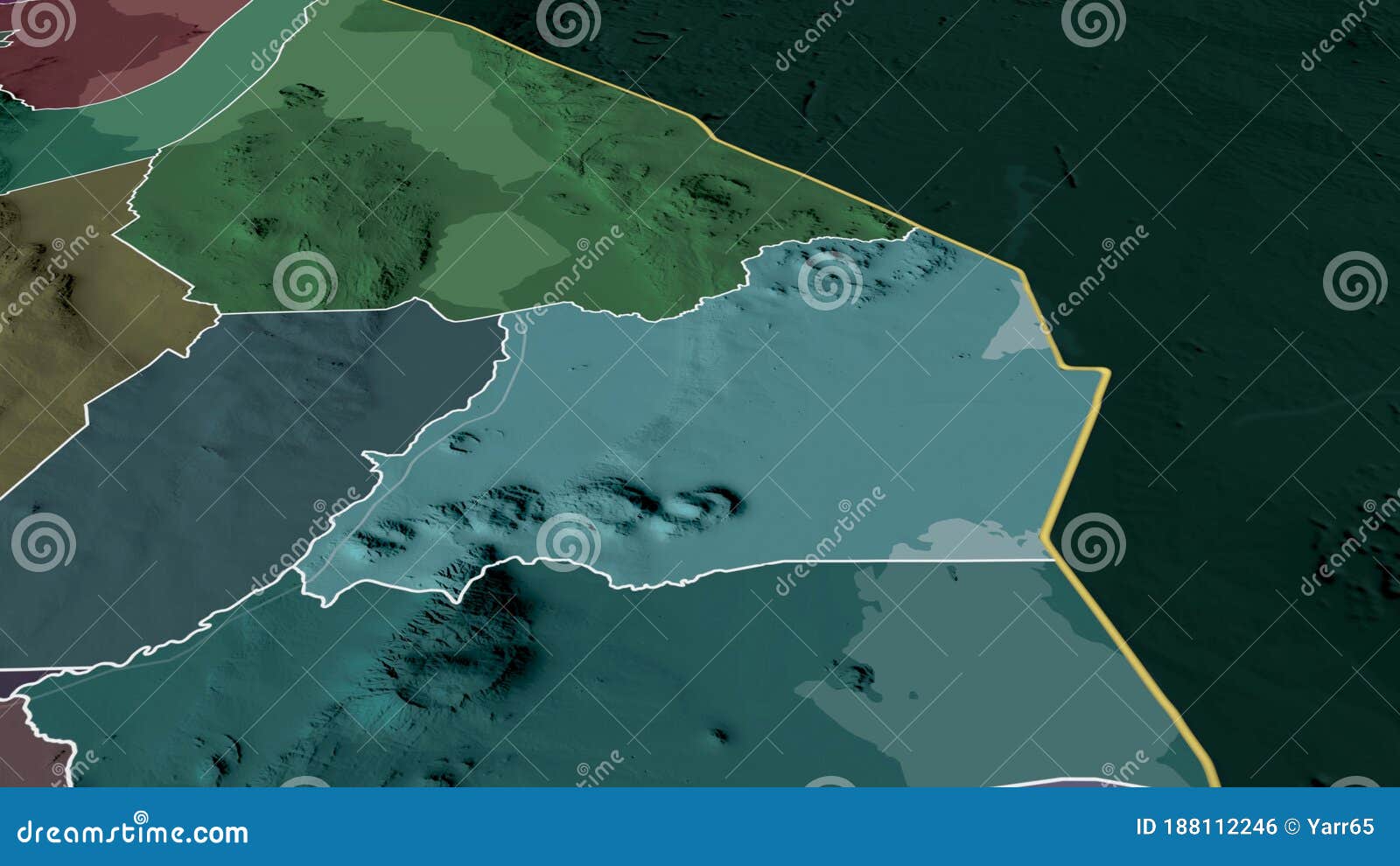 Machinga, Malawi - Highlighted. Administrative Stock Illustration ...