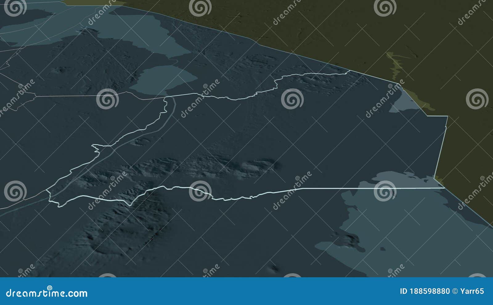 Machinga, Malawi - Outlined. Administrative Stock Illustration ...