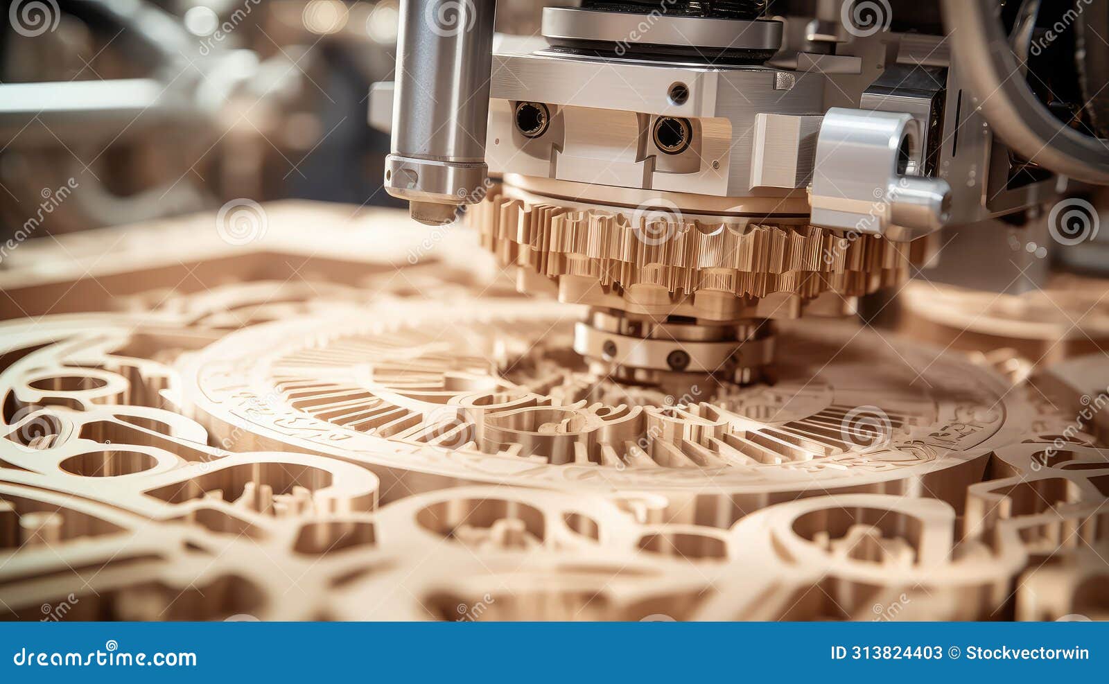 Machining aerospace cnc stock illustration. Illustration of innovation ...