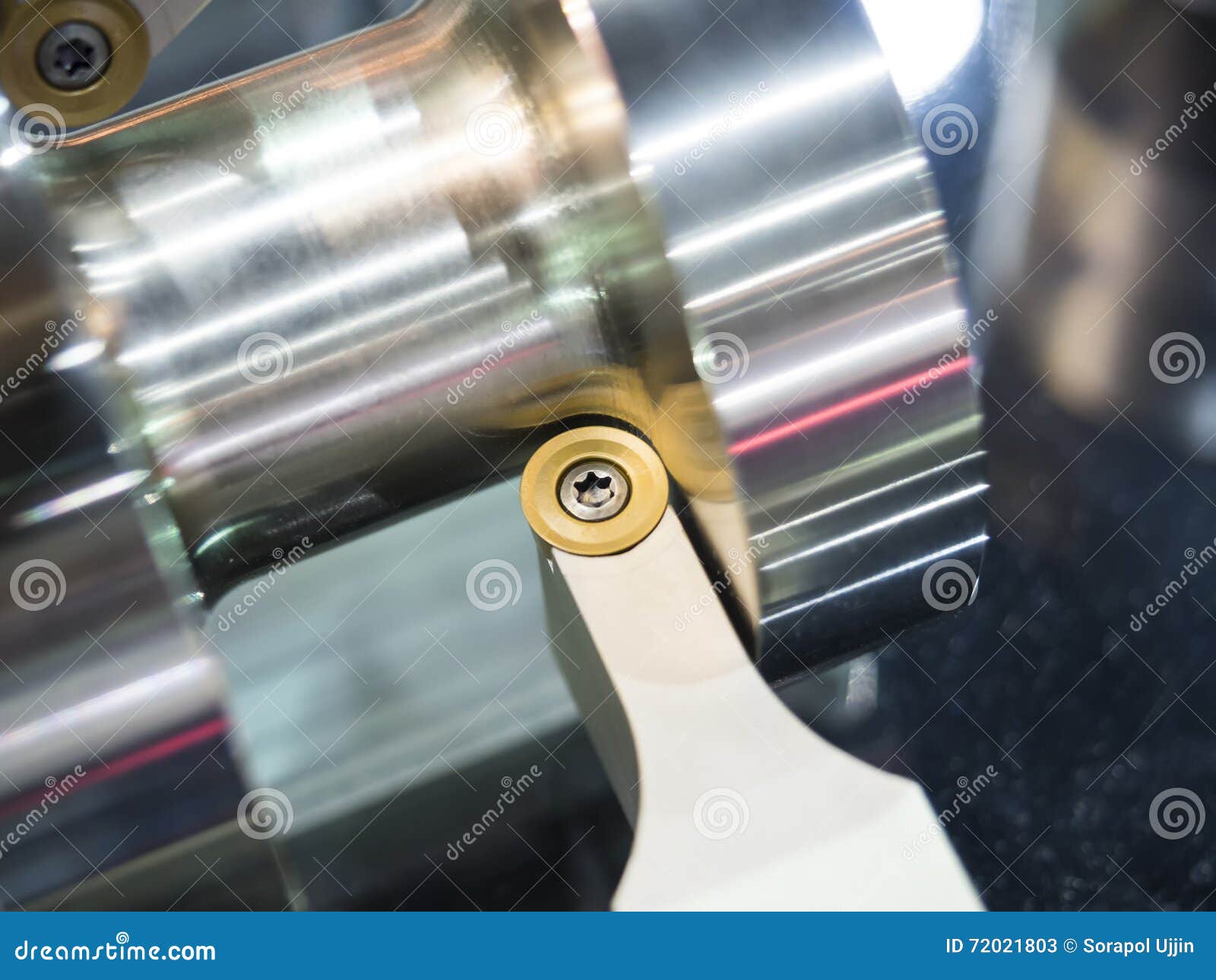Machining Automotive Part by Cnc Turning Machine Stock Image - Image of ...