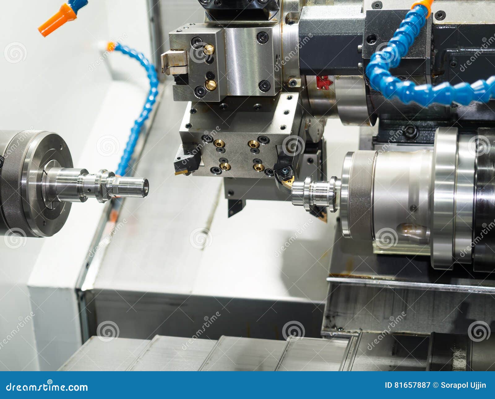 Machining Automotive Part by Cnc Turning Machine Stock Image - Image of ... Machining Automotive Part by Cnc Turning Machine Stock Image - Image of ...