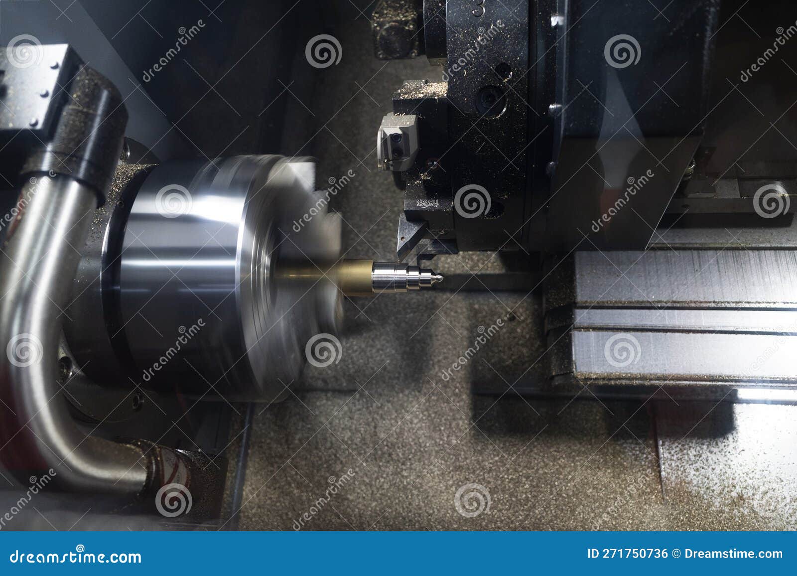 Machining Automotive Part by Cnc Turning Machine Stock Photo - Image of ...