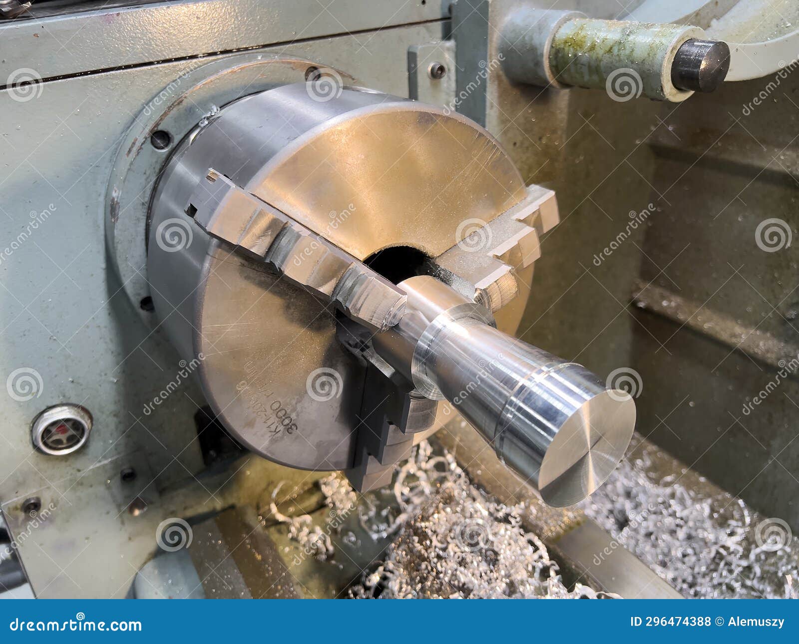 Machining on a Conventional Lathe Stock Photo - Image of machining ...