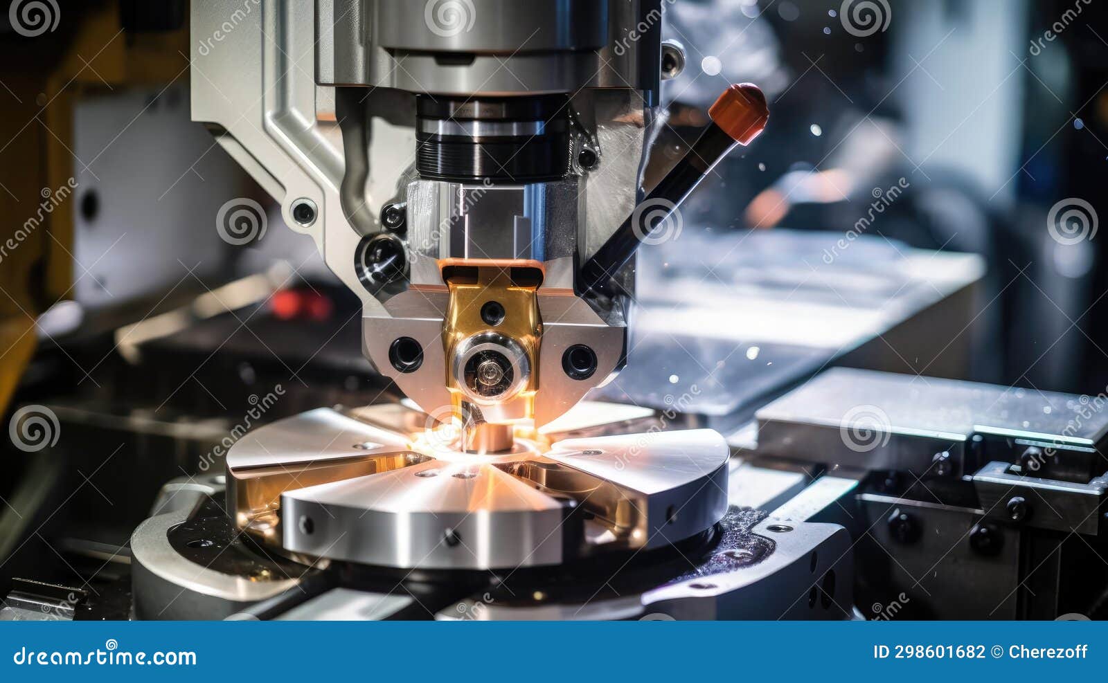 Machining A Part On A Milling Machine Royalty-Free Cartoon ...