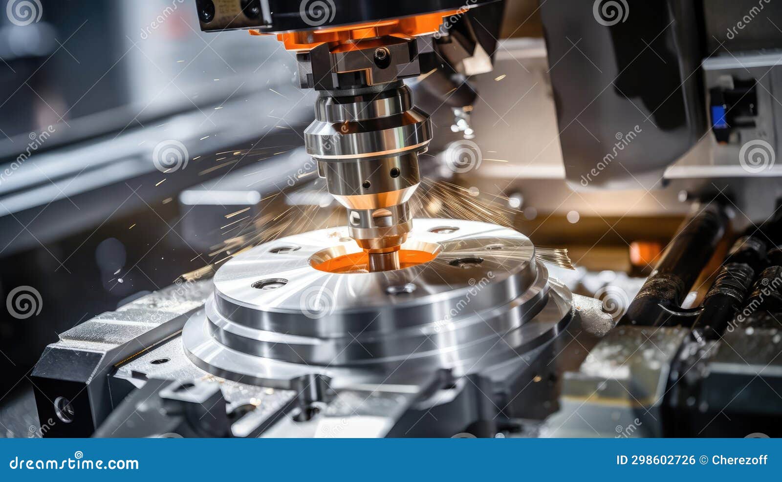 Machining A Part On A Milling Machine Royalty-Free Cartoon ...