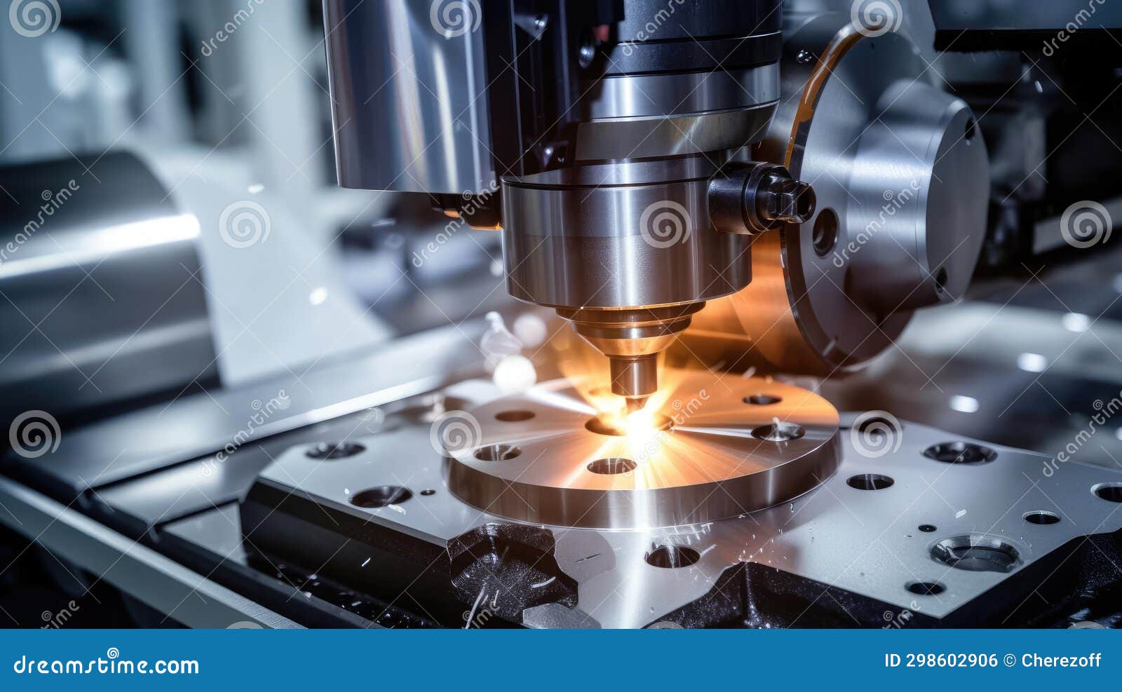 Machining A Part On A Milling Machine Royalty-Free Cartoon ...