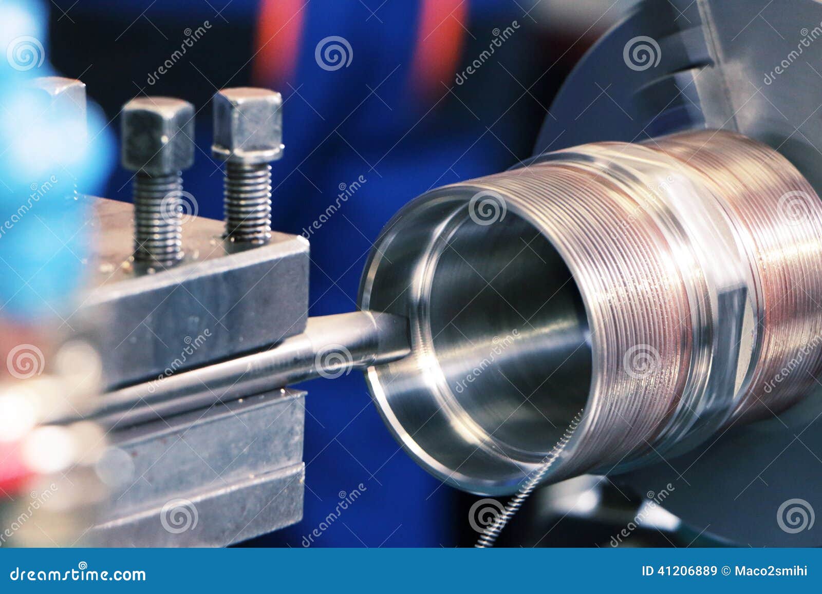 Machining stock image. Image of tube, piece, machining - 41206889