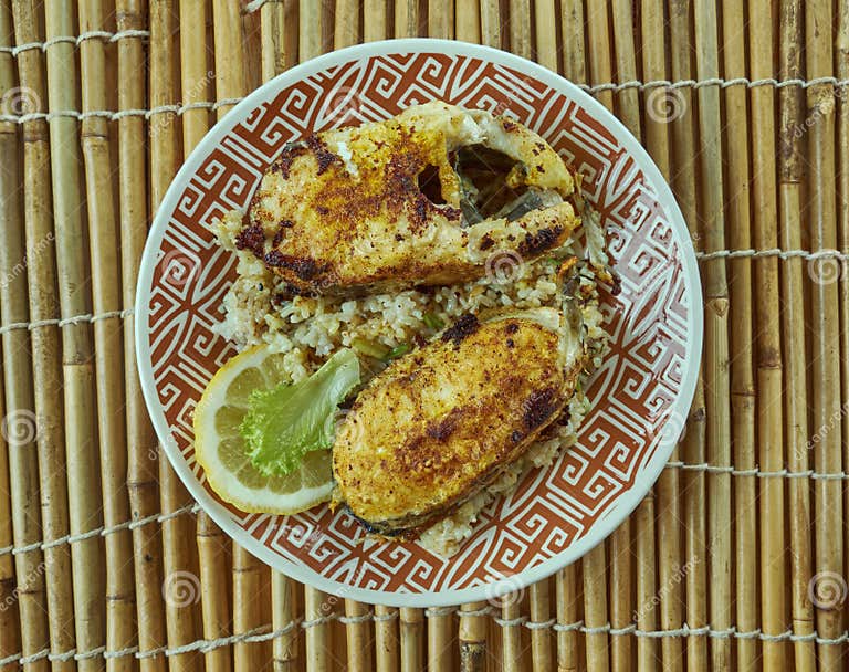 Machli Biryani stock photo. Image of danpauk, oriental - 90658076