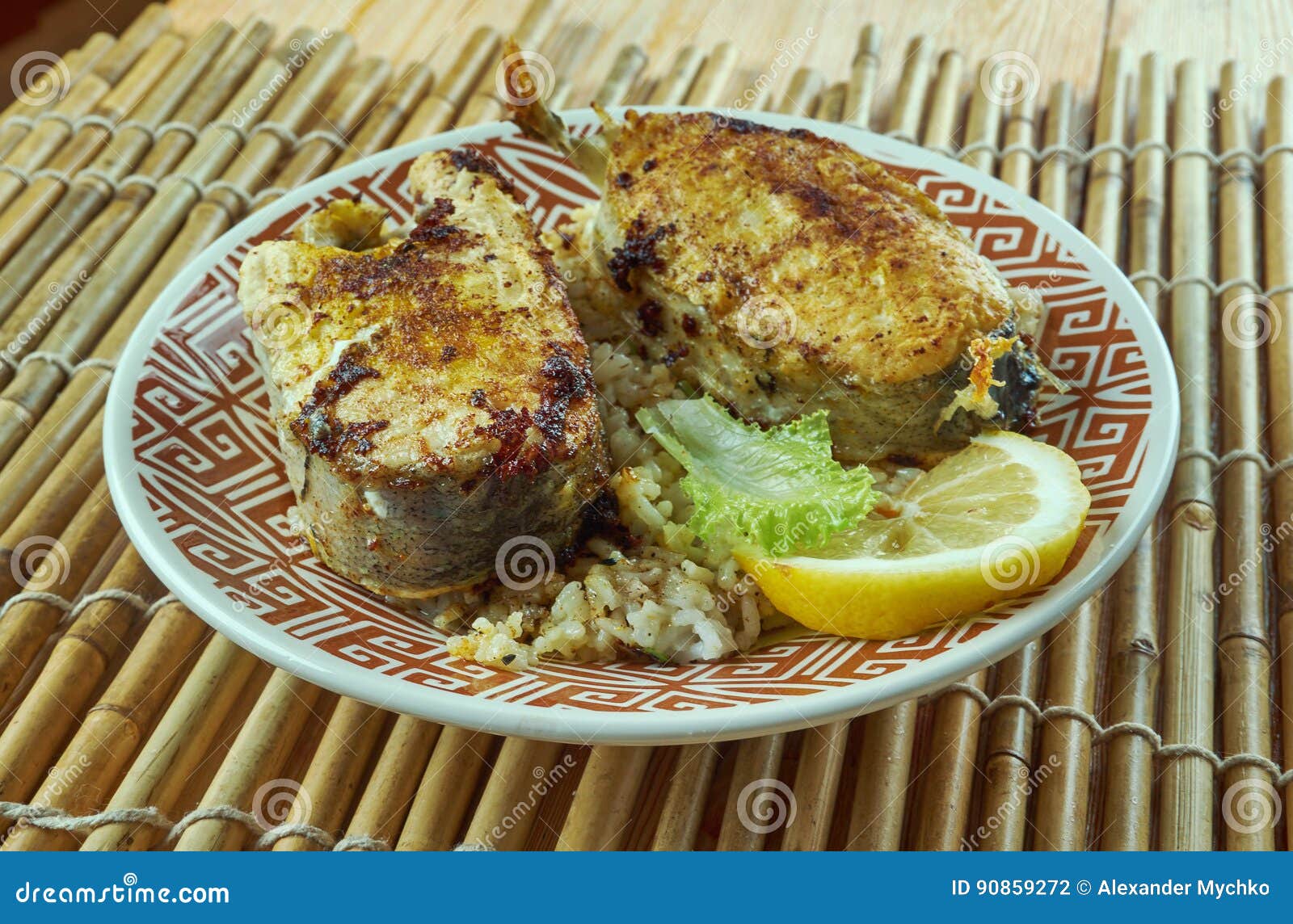 Machli Biryani stock photo. Image of chili, panir, machli - 90859272