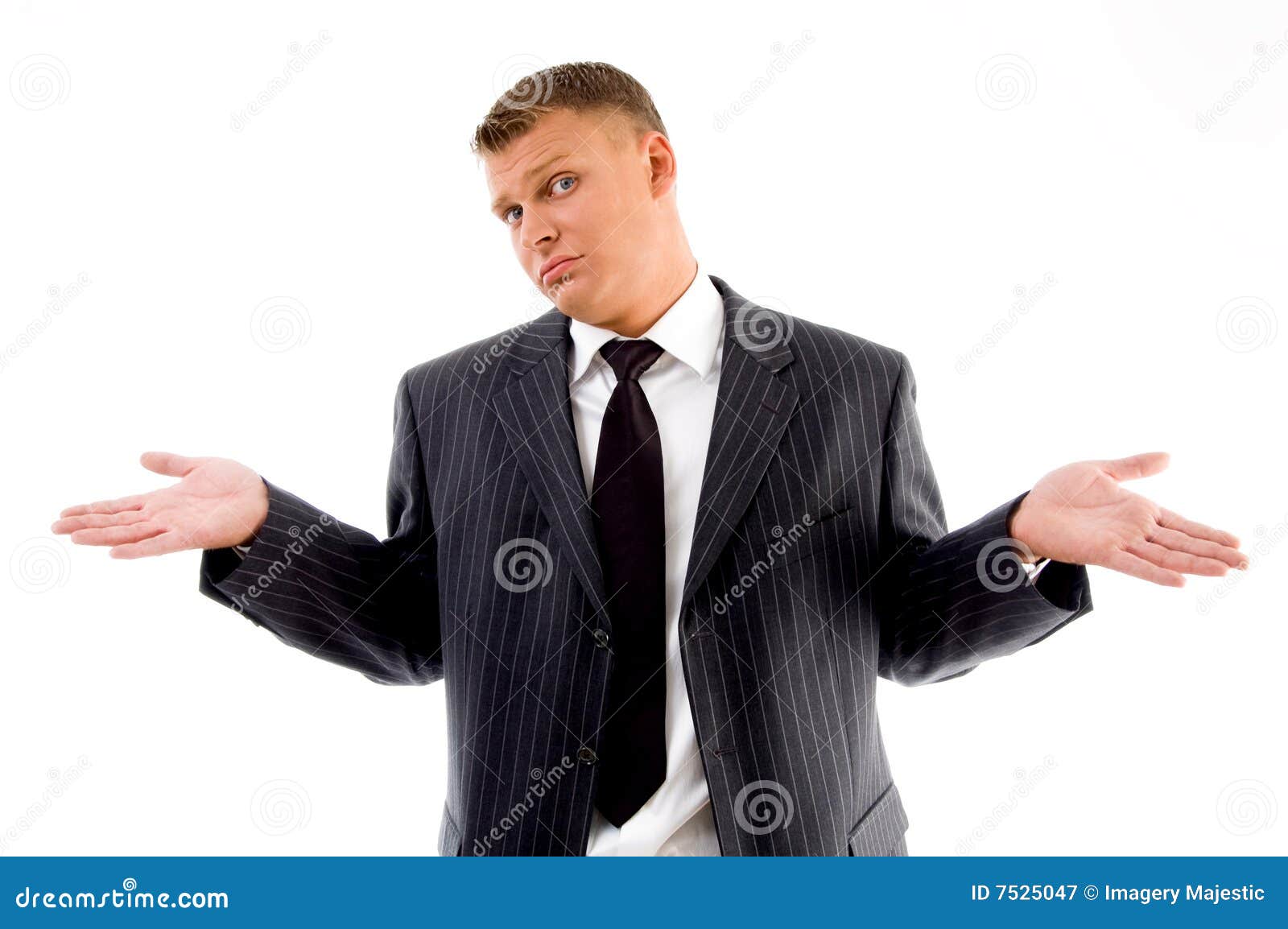 Macho adulto confuso imagem de stock. Imagem de palma - 7525047