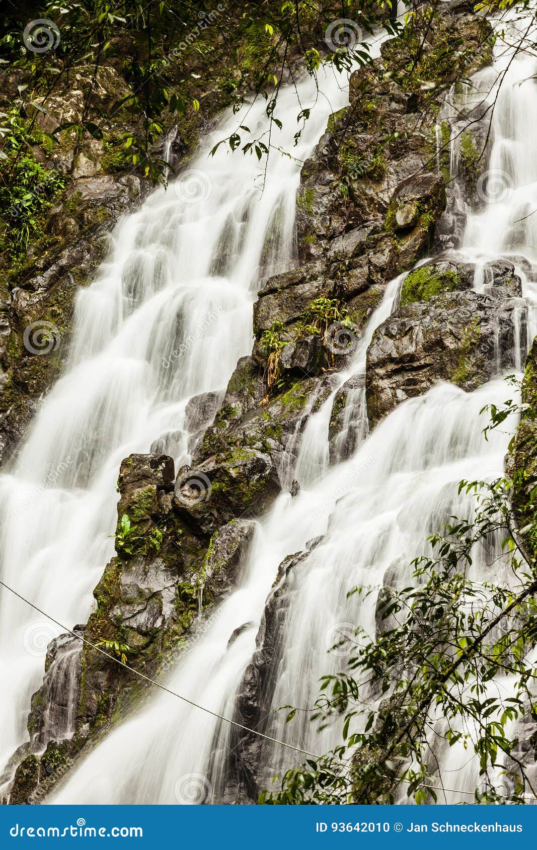 Macho D'EL De Chorro, Une Cascade En EL Valle De Anton Photo stock ...