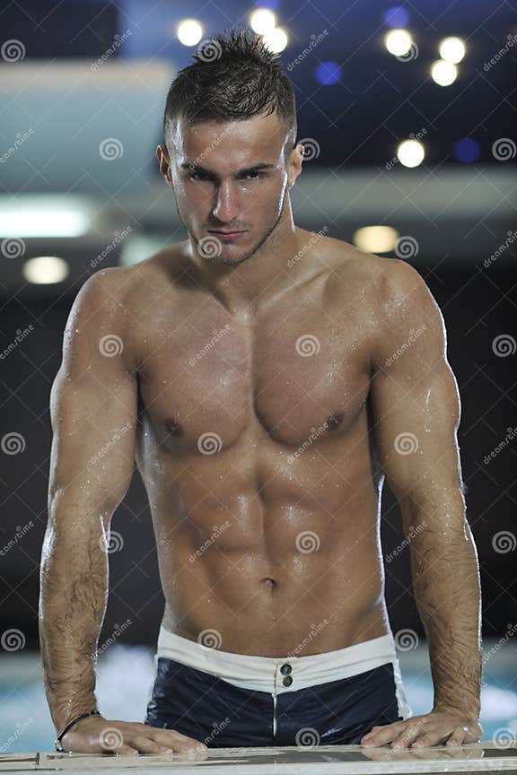 Macho man stock image. Image of model, chest, hotel, macho - 14344751