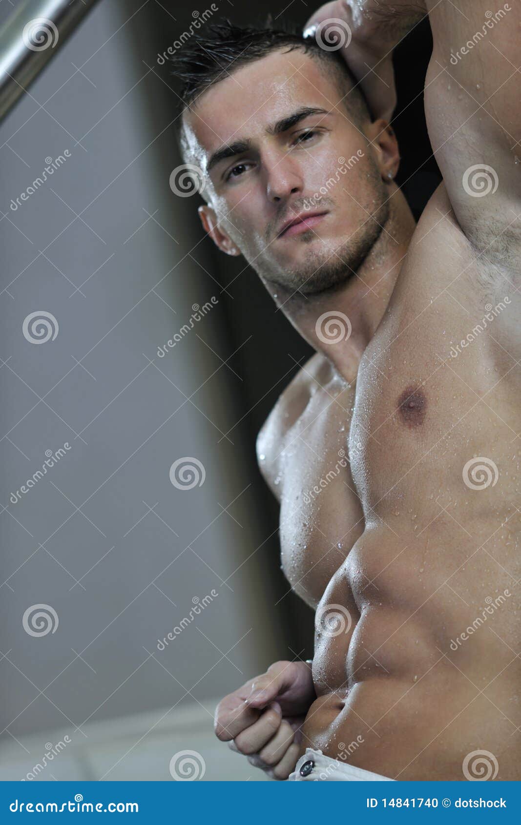 Macho man stock photo. Image of attractive, athletic - 14841740