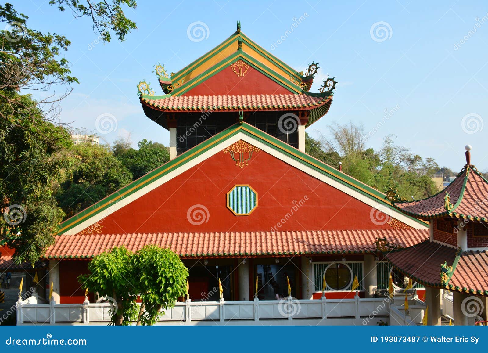 Macho Temple Facade in La Union, Philippines Stock Image - Image of ...