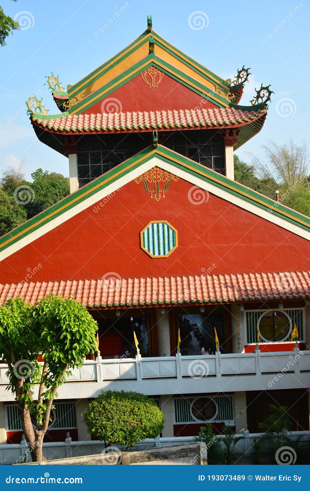 Macho Temple Facade in La Union, Philippines Stock Image - Image of ...