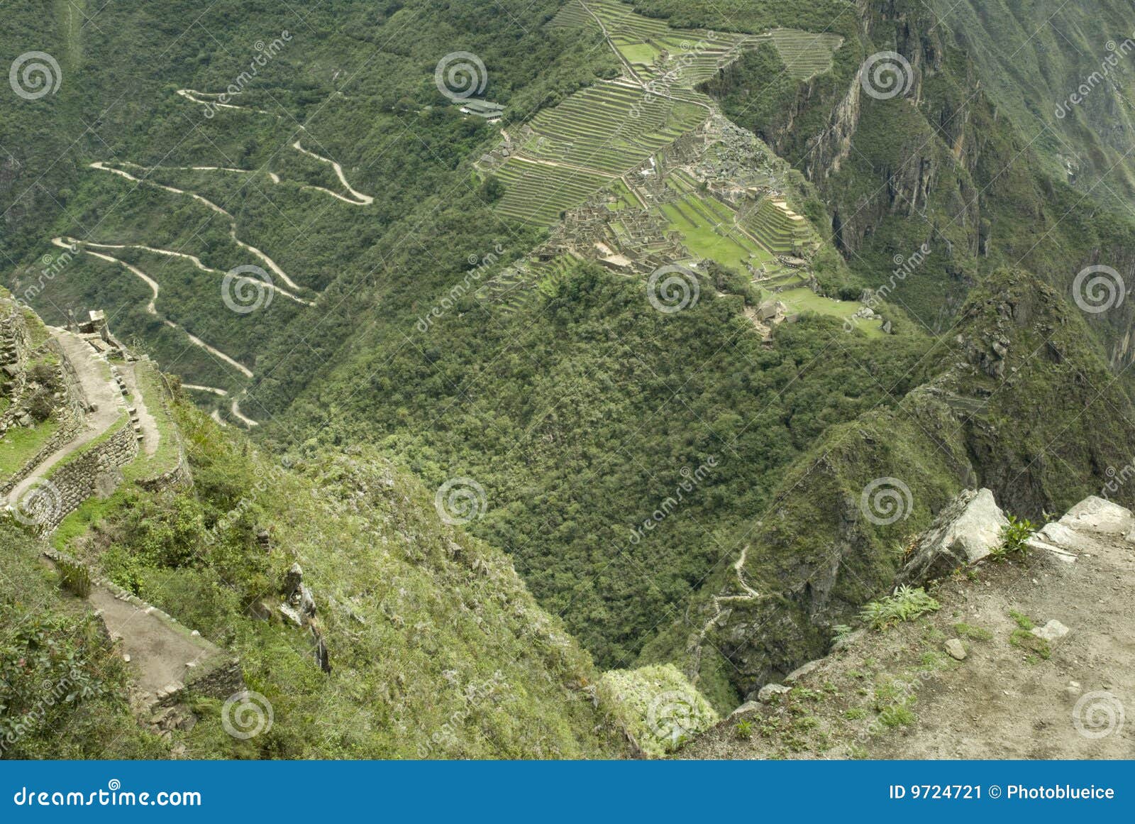 Machu Picchu aerial view stock image. Image of view, andes - 9724721