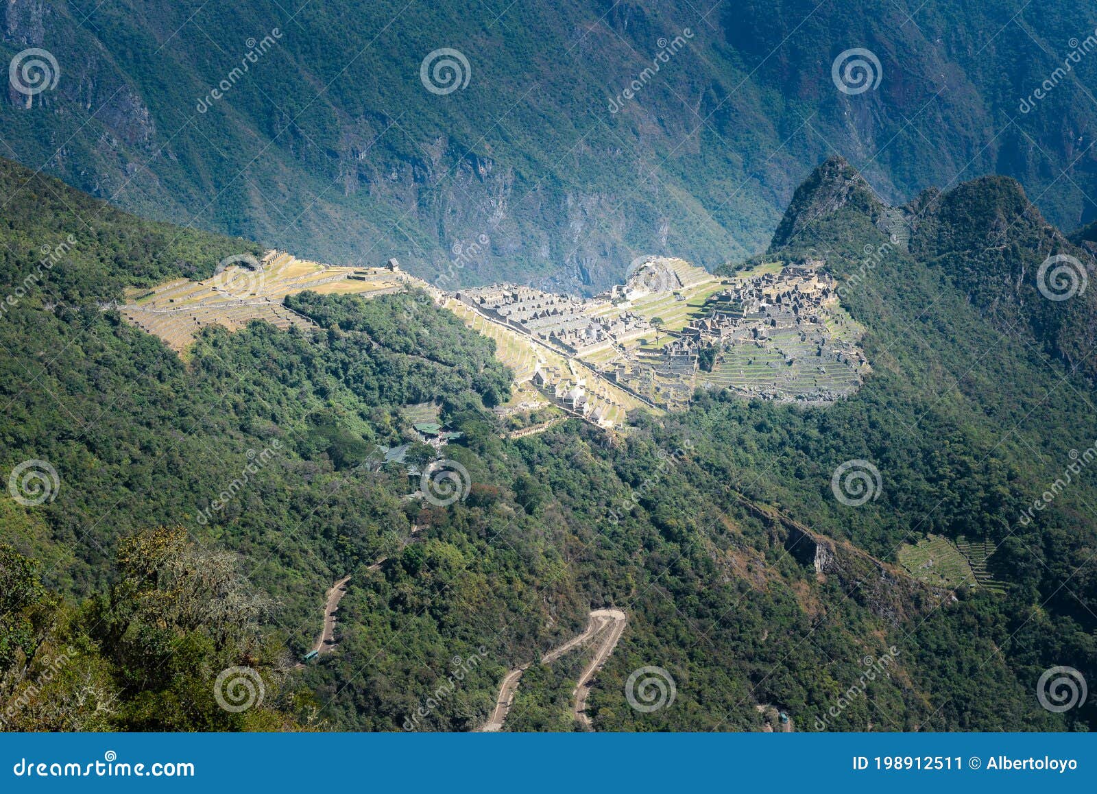 Panorama Of Machu Picchu Terraces Agriculture Farming From Urubamba ...