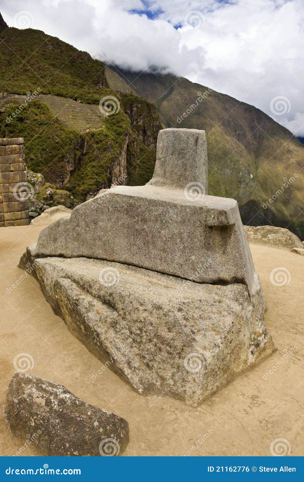 Machu Picchu - Intihuatana Stone - Peru Stock Photo - Image of post ...