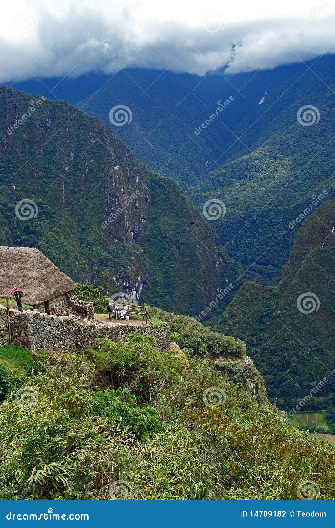 Machu Picchu, Peru stock photo. Image of columbian, cloud - 14709182