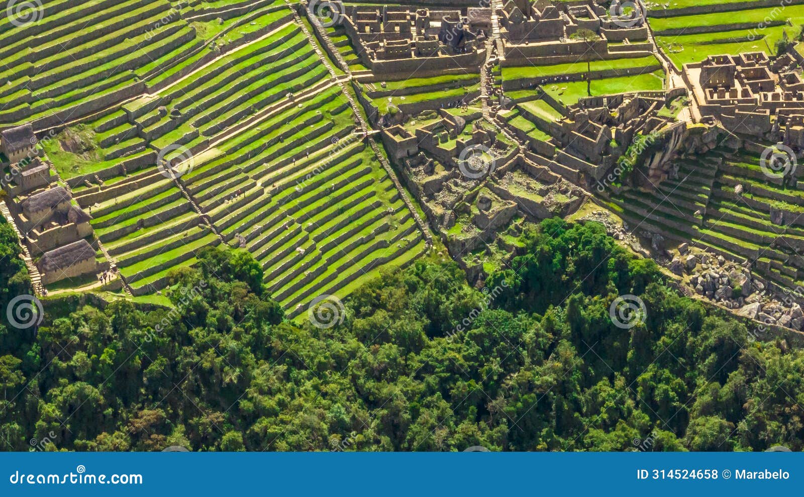 Machu Picchu, Peru. Aerial View Stock Photo - Image of mountain, lost ...