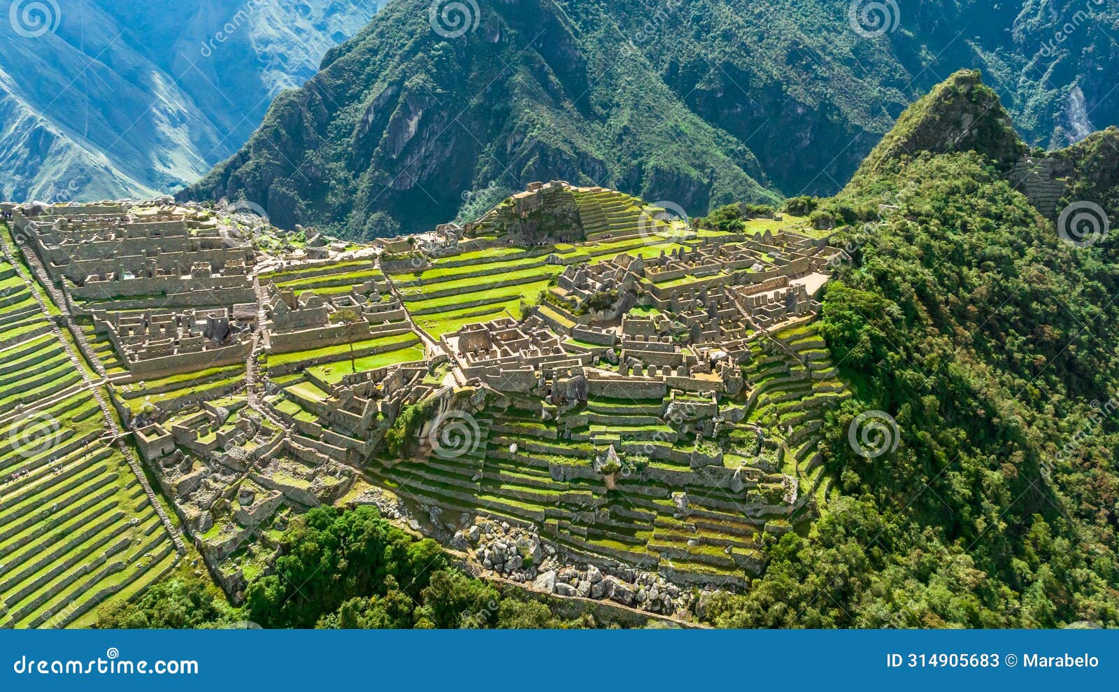 Machu Picchu, Peru. Aerial View Stock Image - Image of peruvian ...